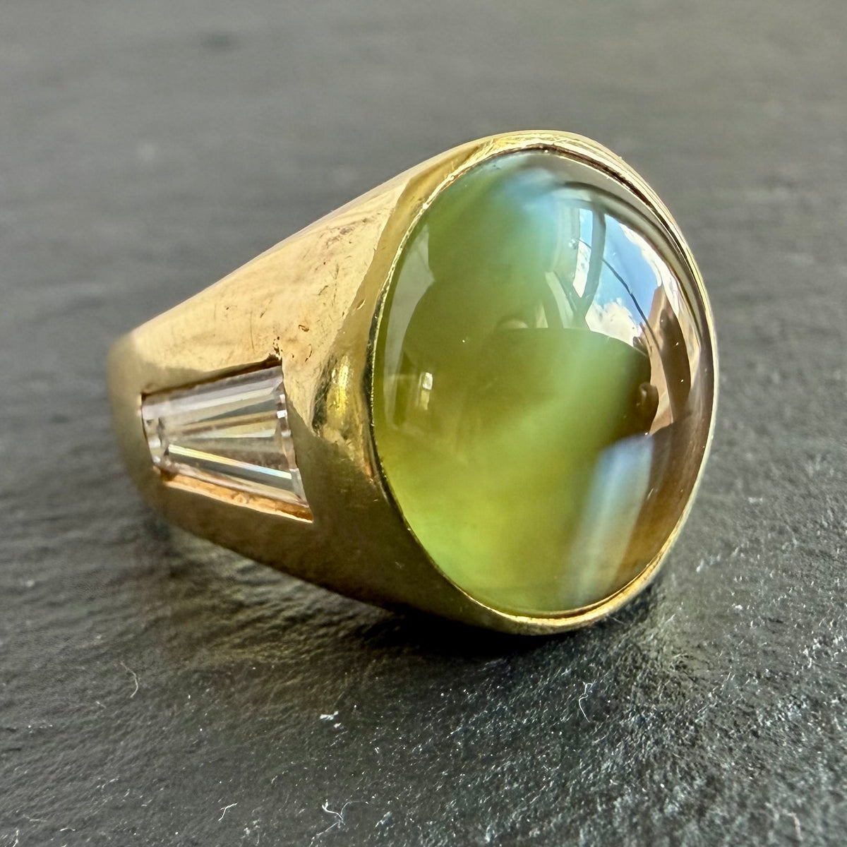 Cats Eye Chrysoberyl Ring – A Pocket of Rocks